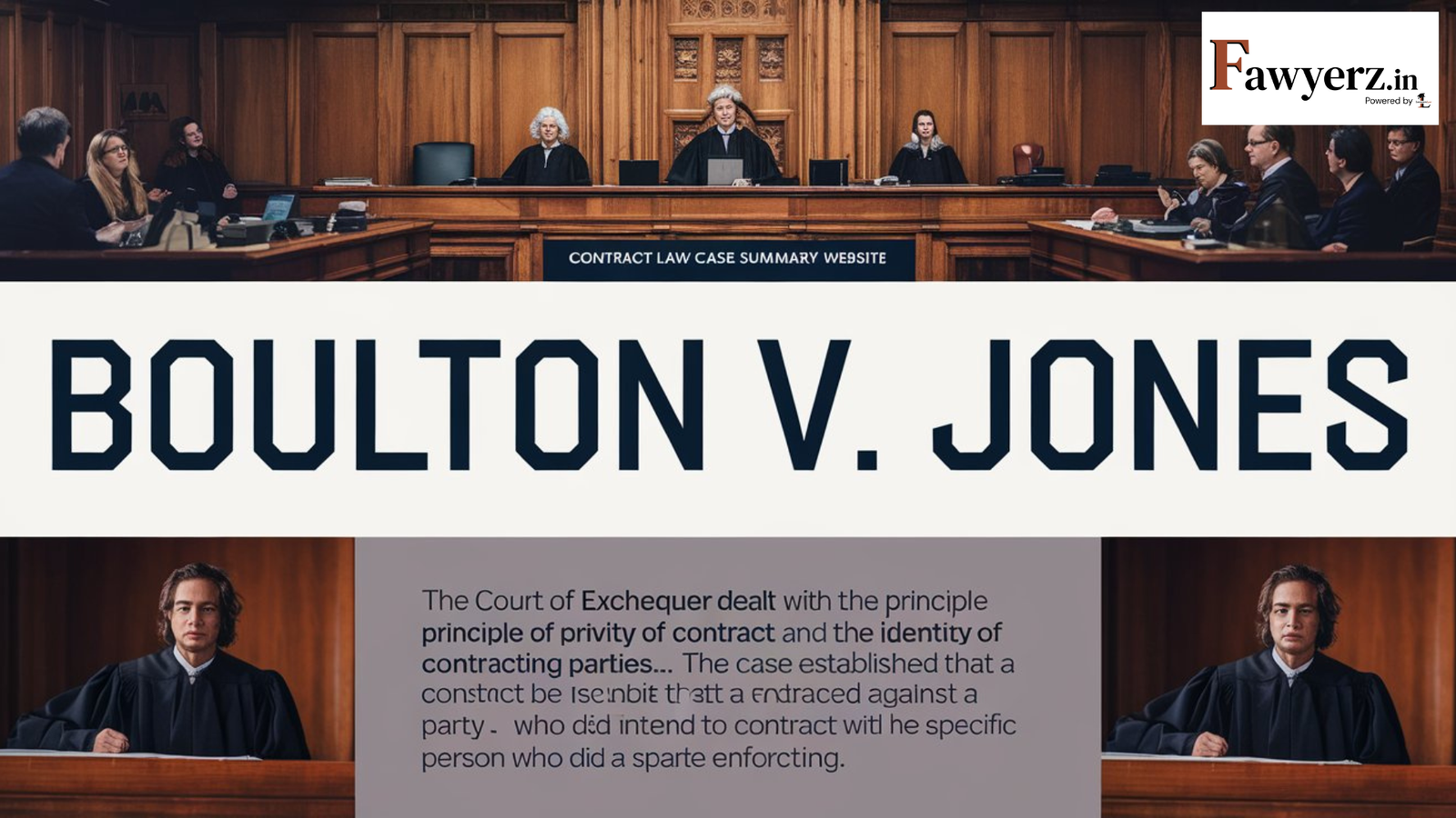 Boulton V. Jones 1857 (Case Summary)